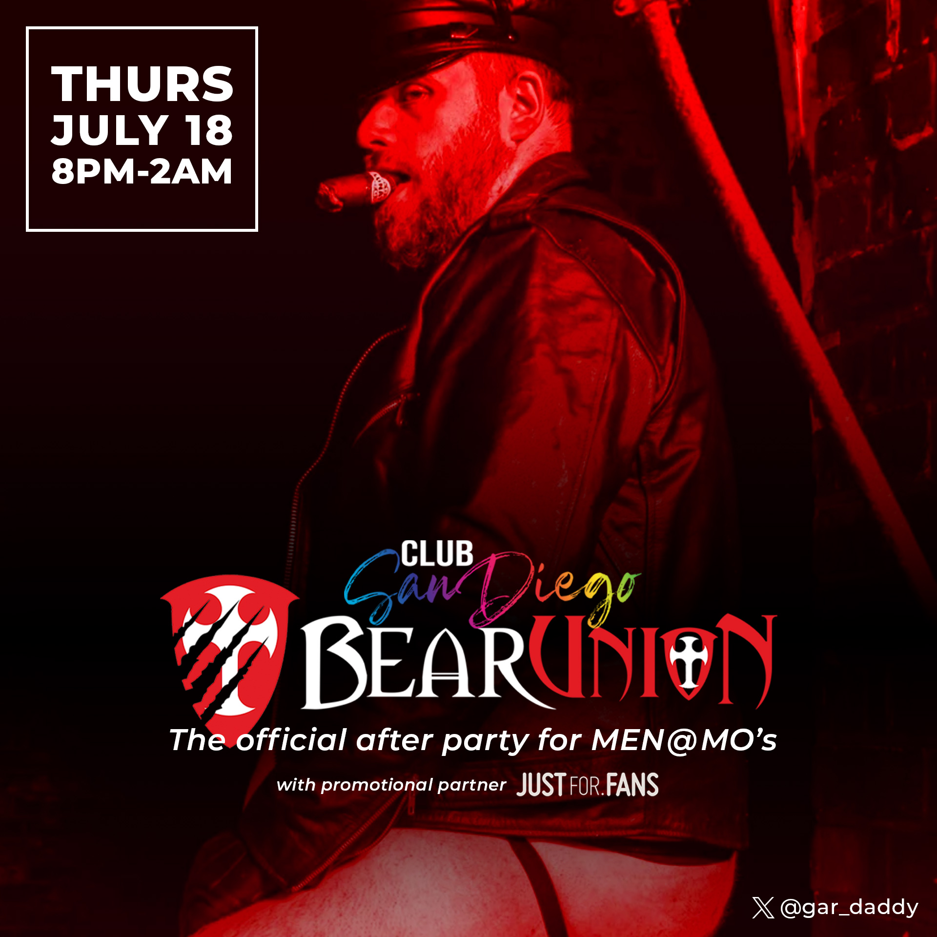 BearUnion: Men At MO's Afterparty - Club San Diego